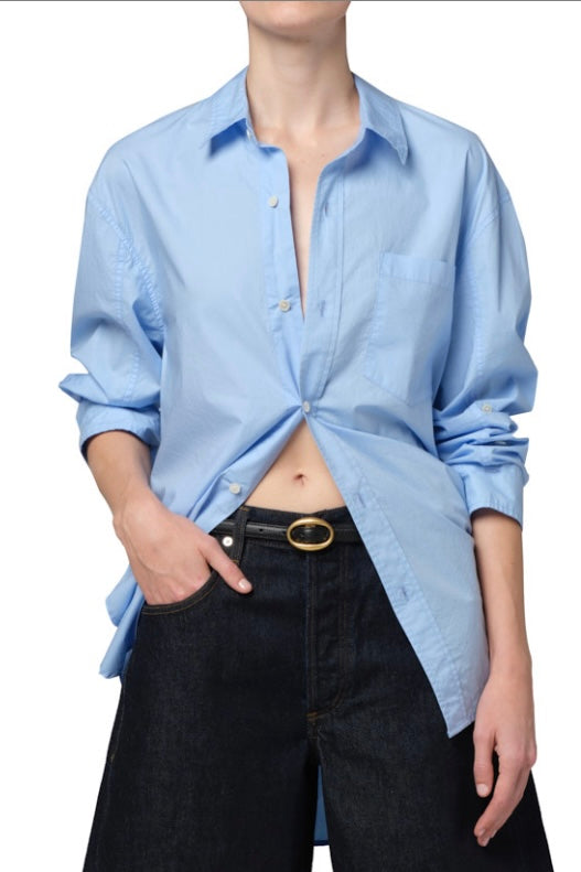 KAYLA Shirt (Banker Blue) – Kiki Risa Clothing